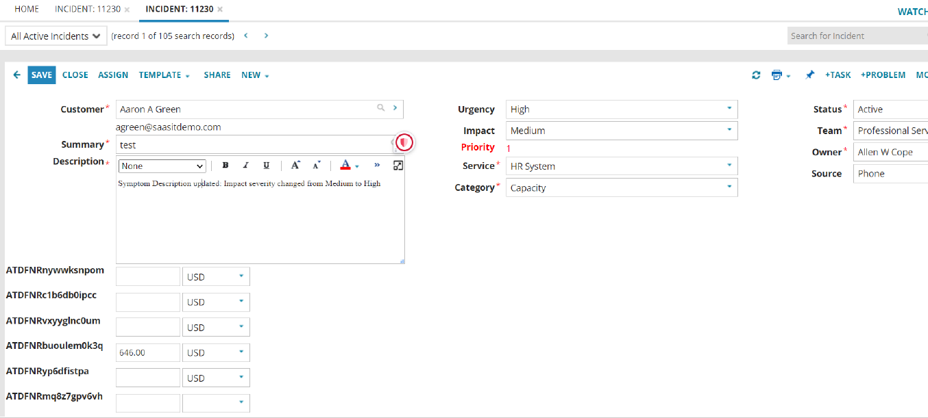 Example Creating Triggered Action Business Rule To Update A Record